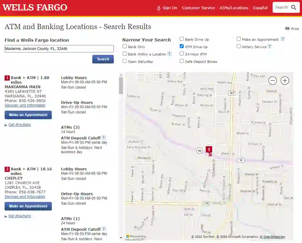 Wells Fargo Drive-Thru ATMs Near Me and Hours | GOBankingRates