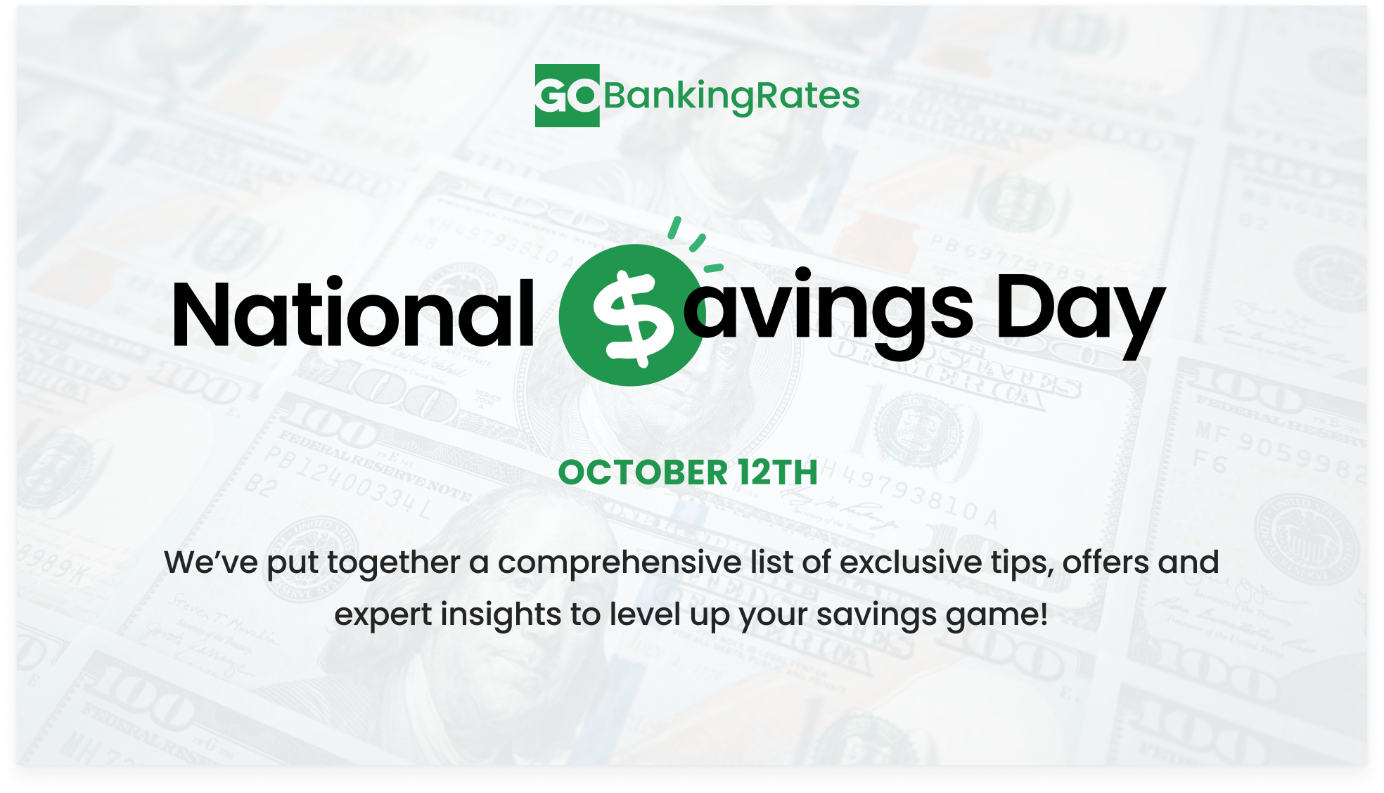 National Savings Day | GOBankingRates